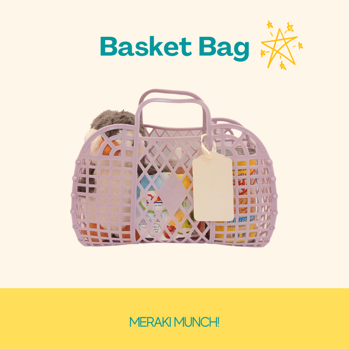 Meraki Munch! Basket Bag – Meraki Curated Gifts